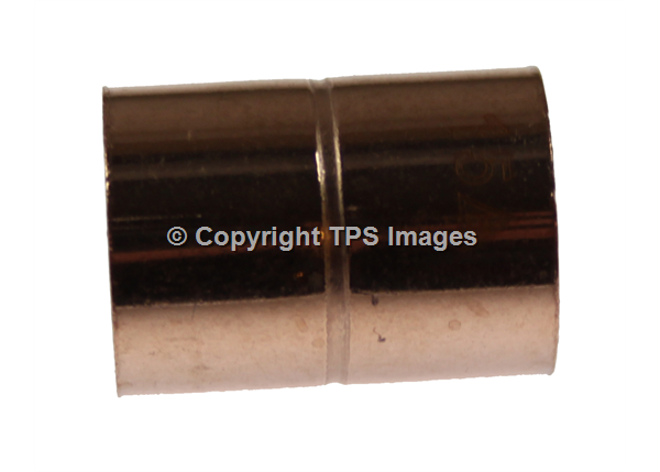 15mm COPPER FEMALE TO FEMALE PIPE COUPLING for cookers and hobs