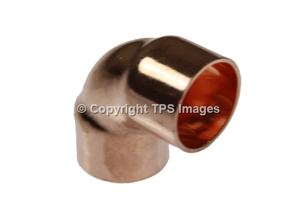 15MM COPPER FEMALE TO FEMALE 90? COUPLING ELBOW for cookers and hobs
